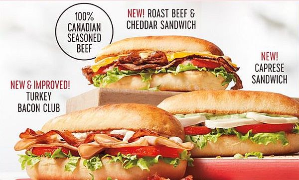 Artisan Sandwiches at Tim Hortons