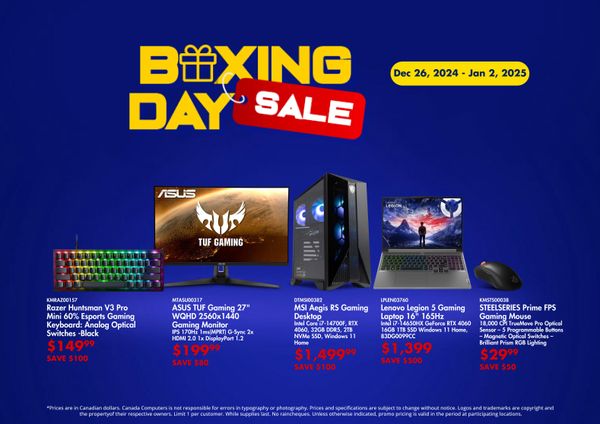 Canada Computers Boxing Week Flyer December 26 to January 2