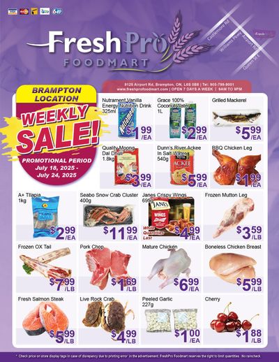FreshPro Foodmart Flyers, Coupons & Deals September 2025