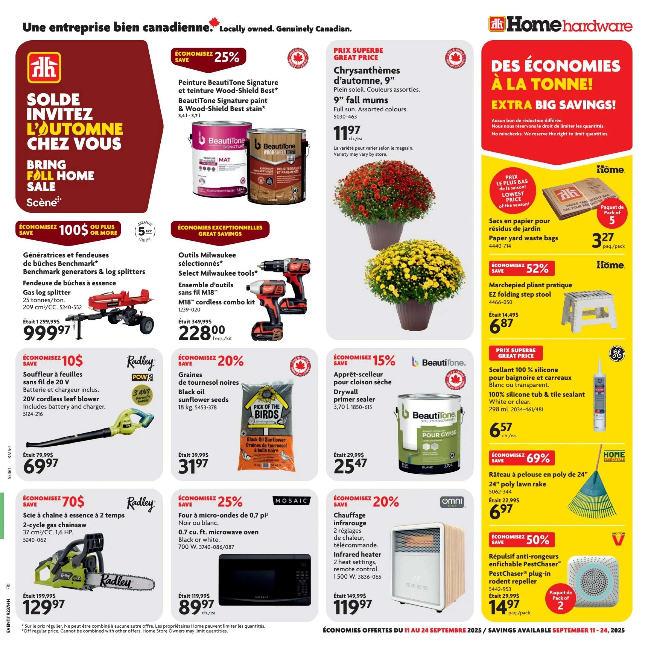 Home Hardware Building Centre (QC) Flyer September 11 to 24