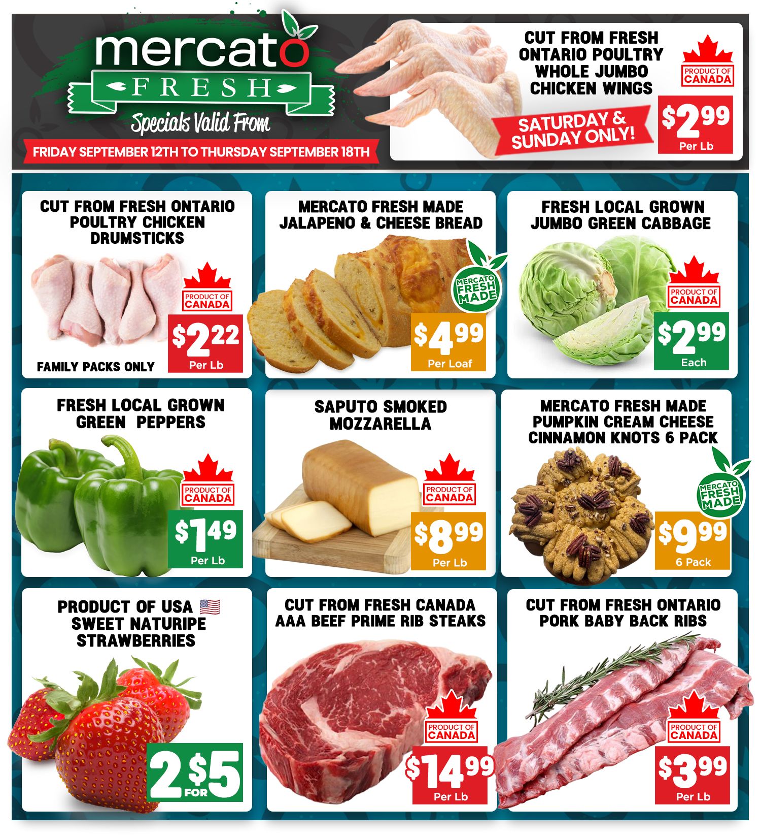 Mercato Fresh Flyer September 12 to 18