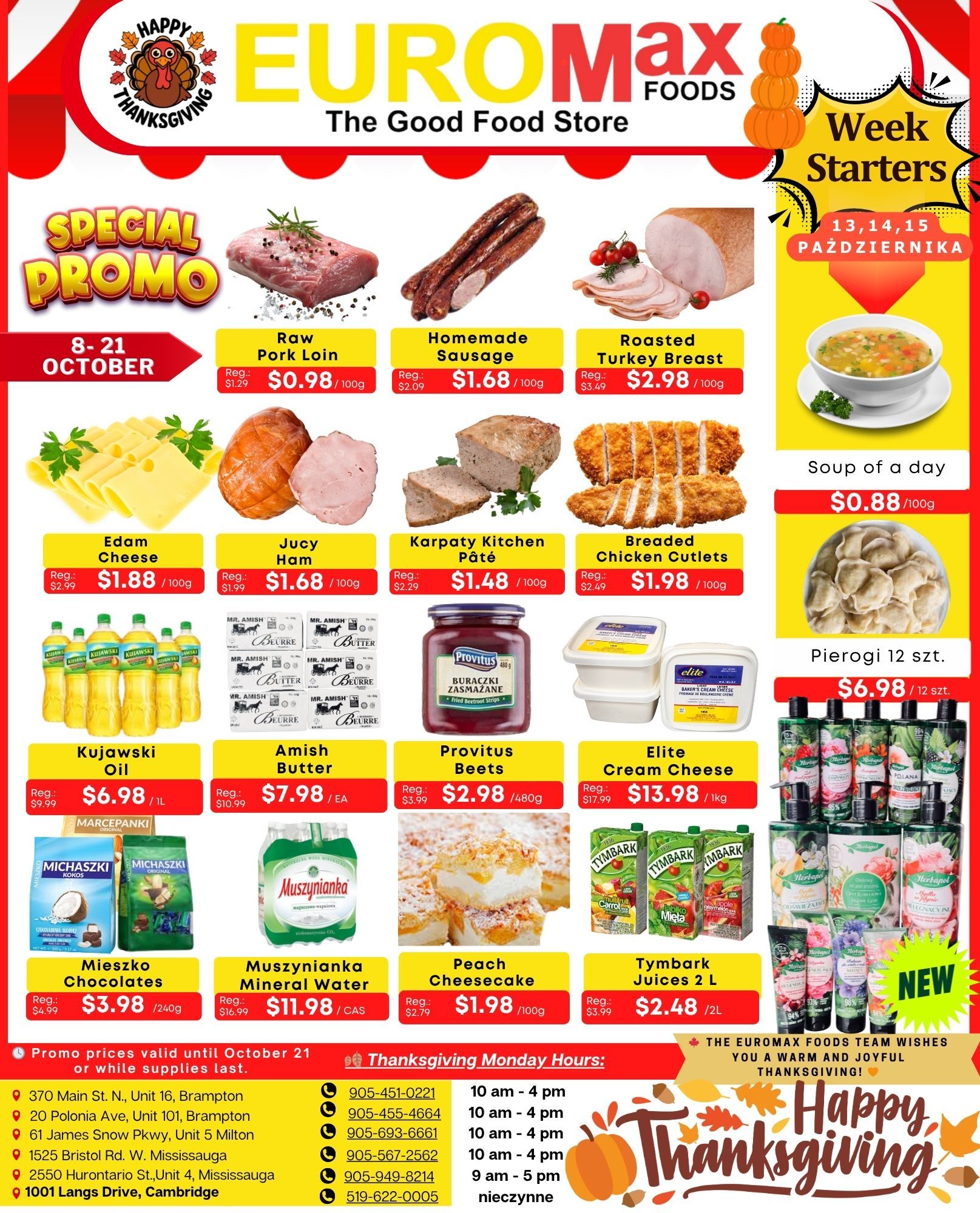 EuroMax Foods Bi-Weekly Flyer October 8 to 21