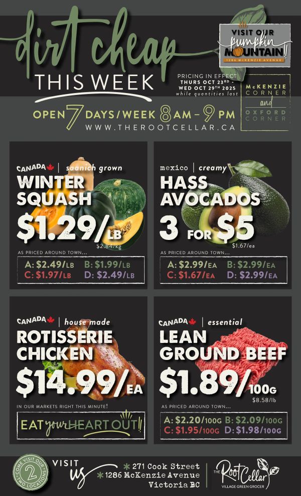 The Root Cellar Flyer October 23 to 29