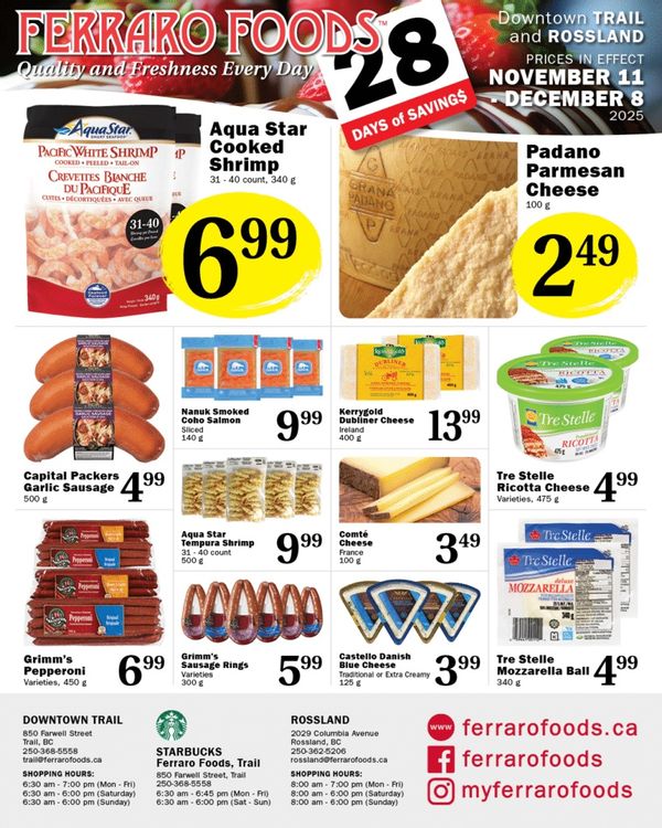 Ferraro Foods Monthly Flyer November 11 to December 8