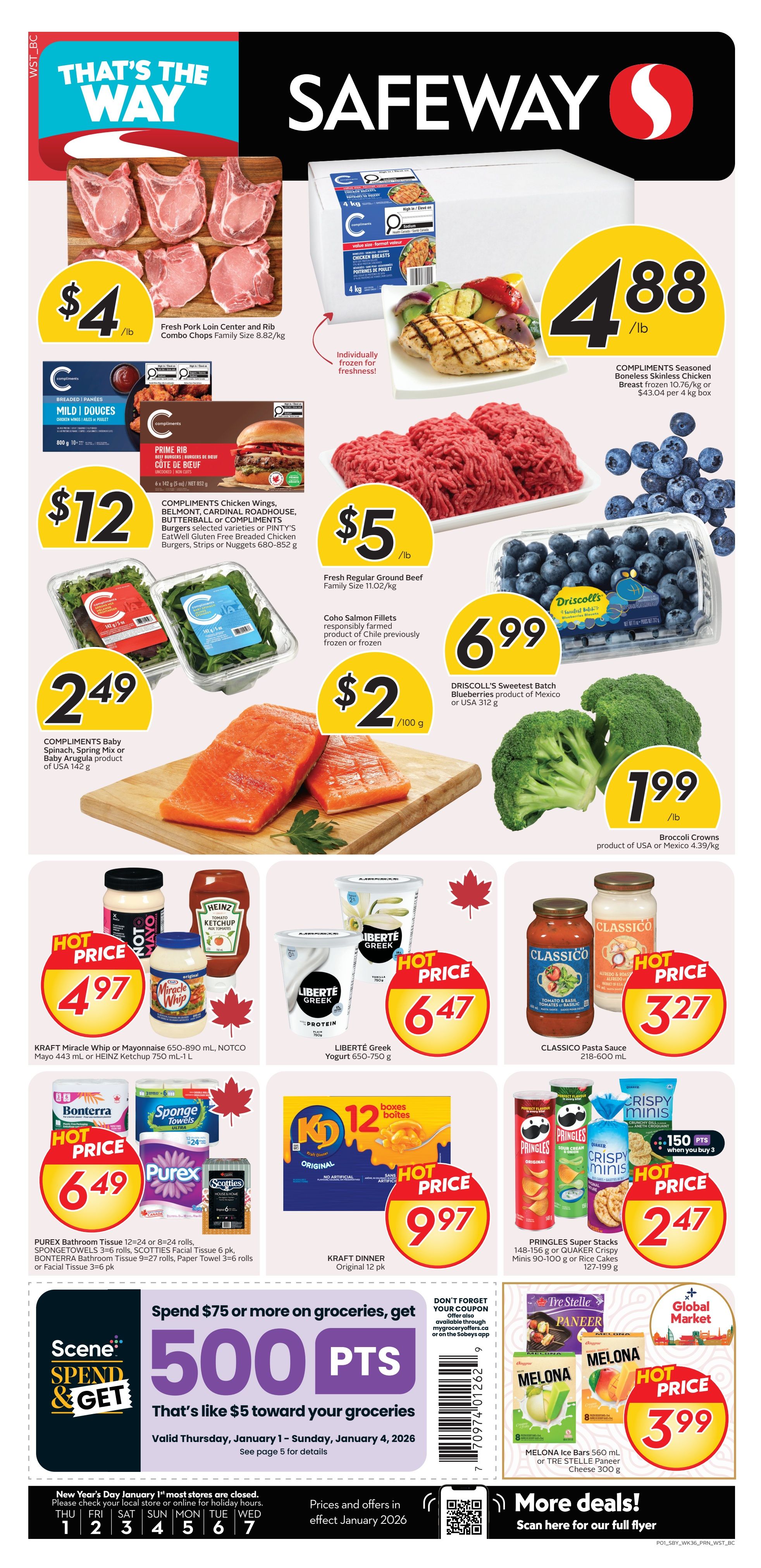 Safeway (BC) Flyer January 1 to 7