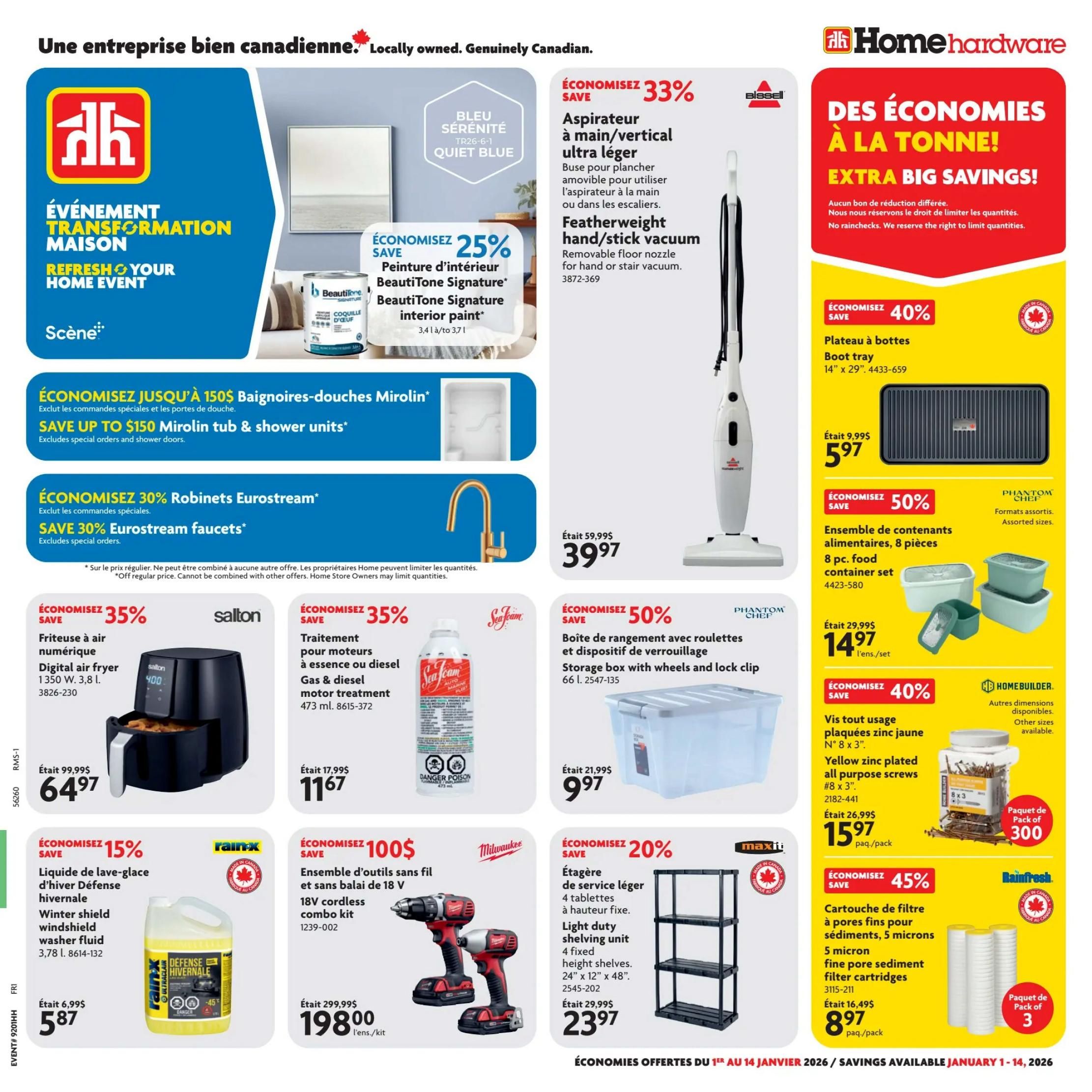 Home Hardware (QC) Flyer January 1 to 14