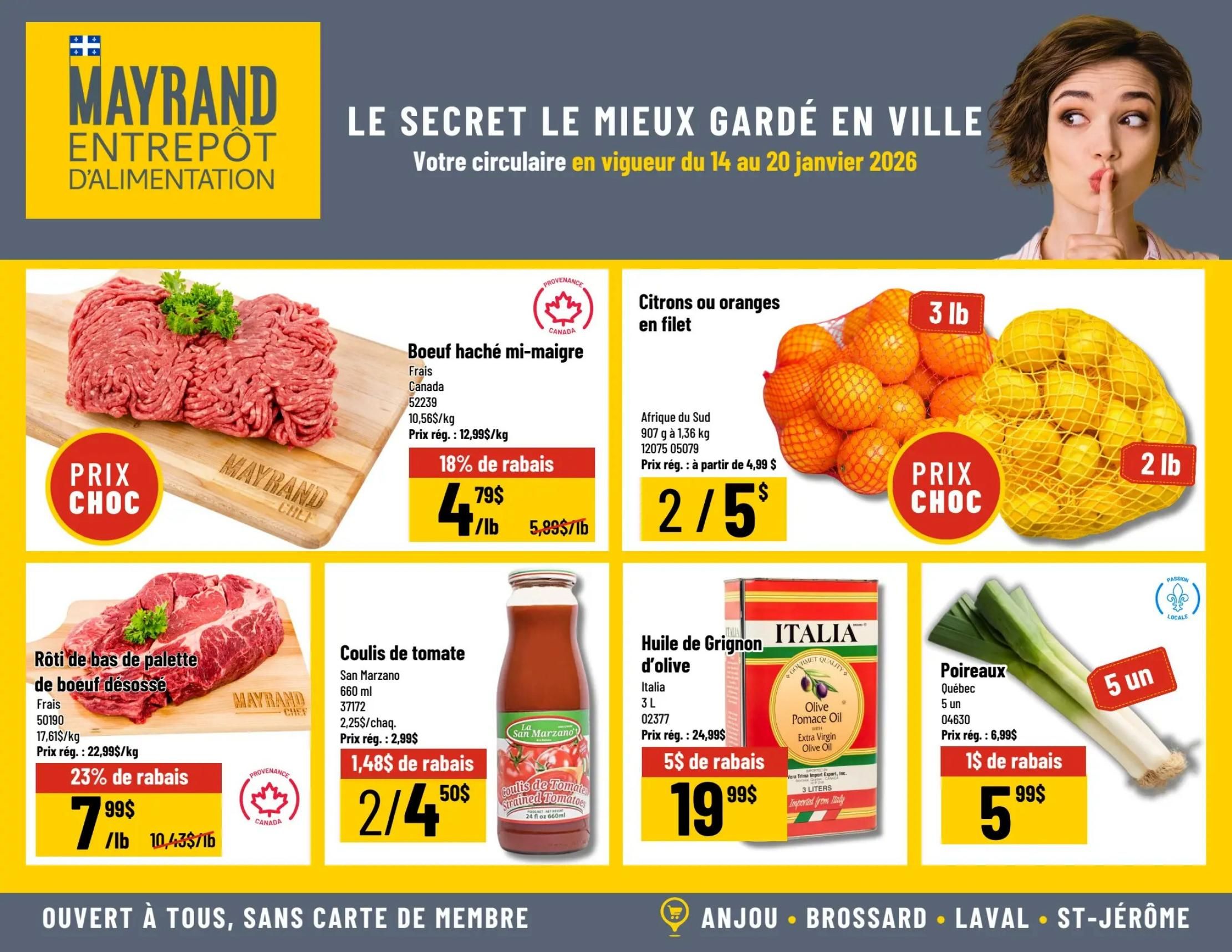 Mayrand Flyer January 14 to 20