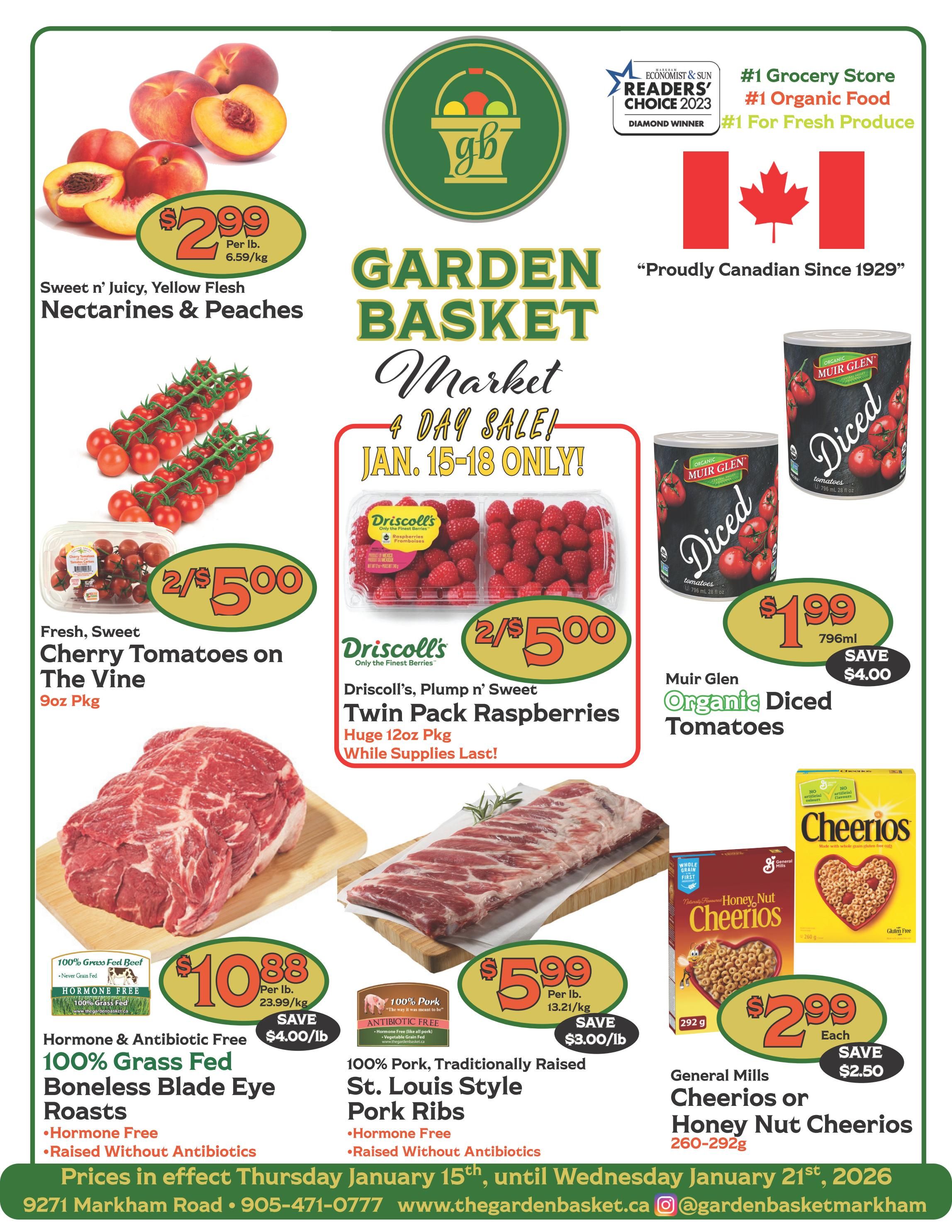 The Garden Basket Flyer January 15 to 21