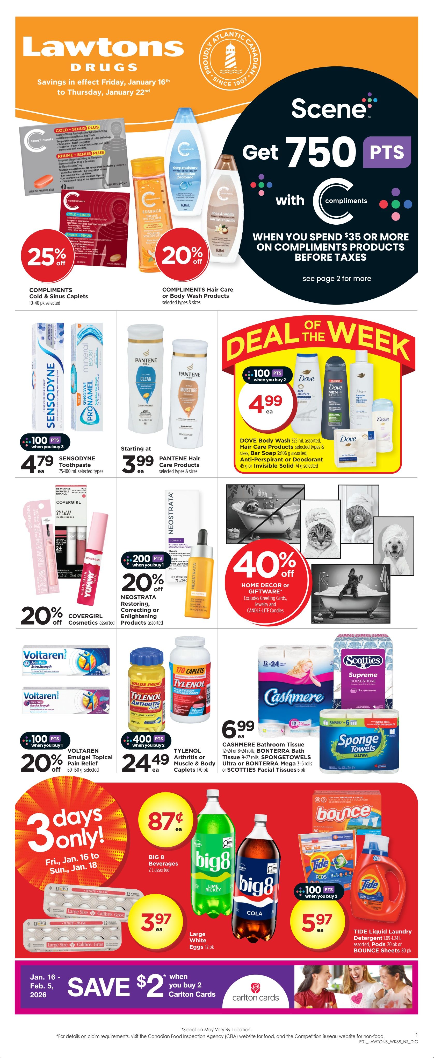 Lawtons Drugs (NS) Flyer January 16 to 22