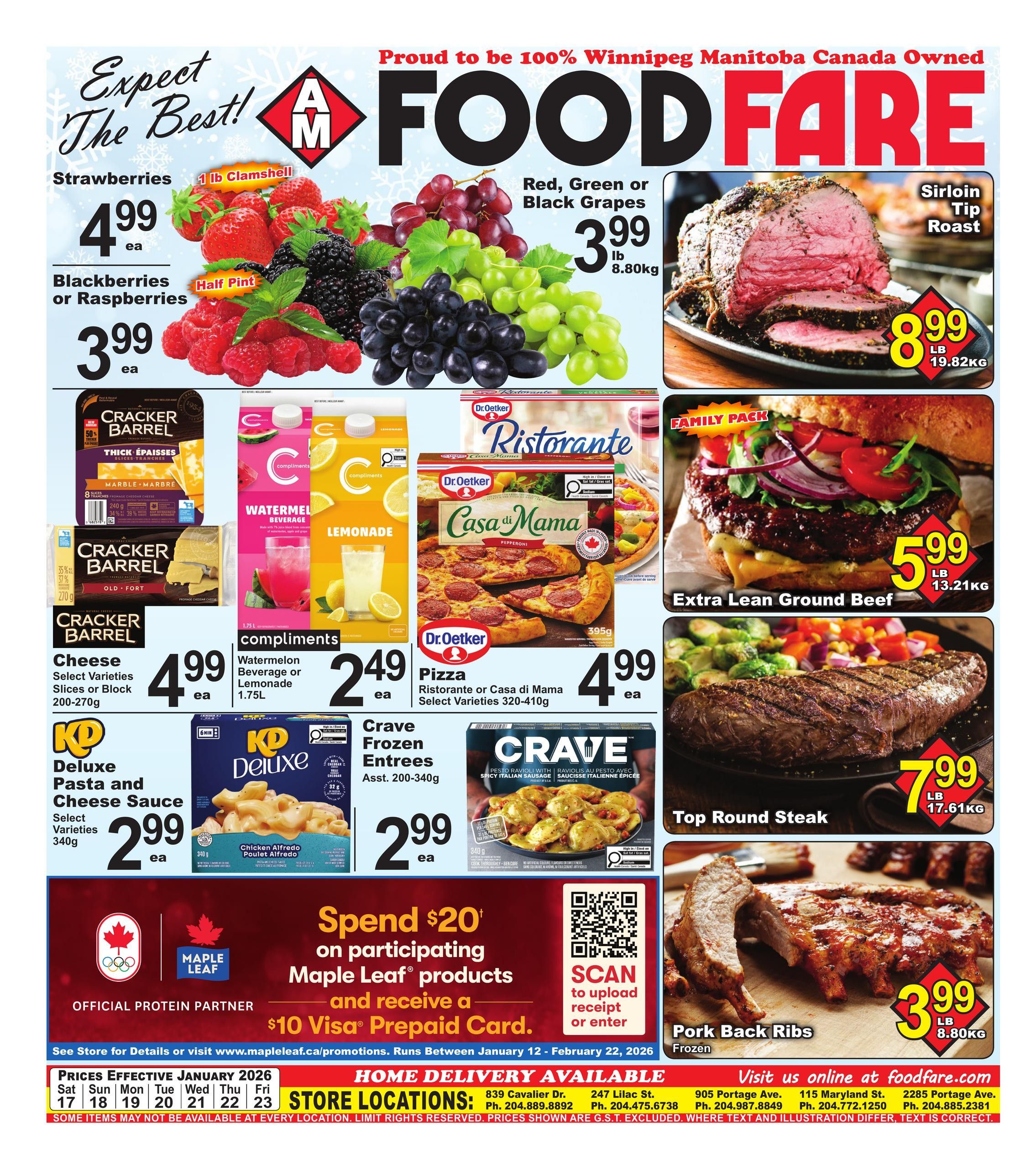 Food Fare Flyer January 17 to 23