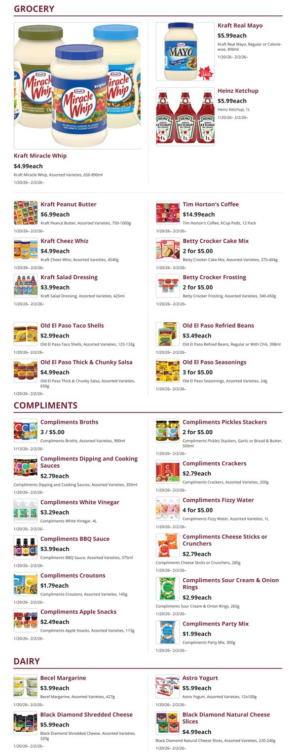 Kudrinko's Flyer January 20 to February 2