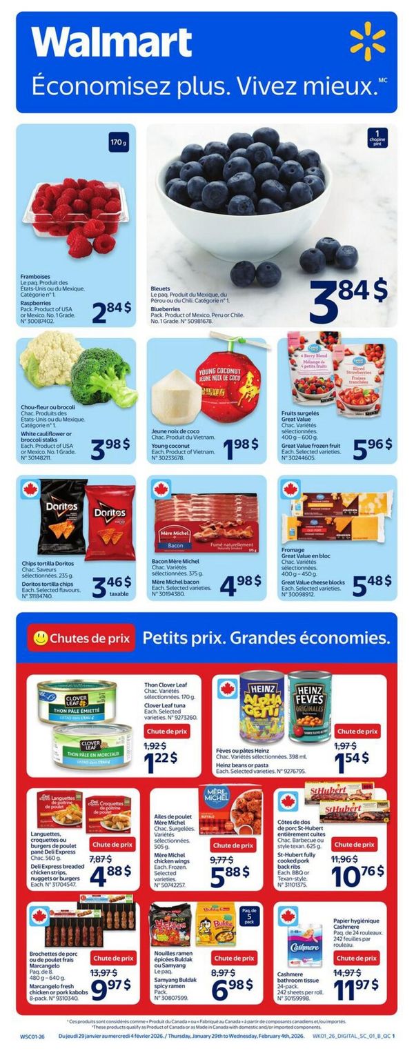Walmart (QC) Flyer January 29 to February 4